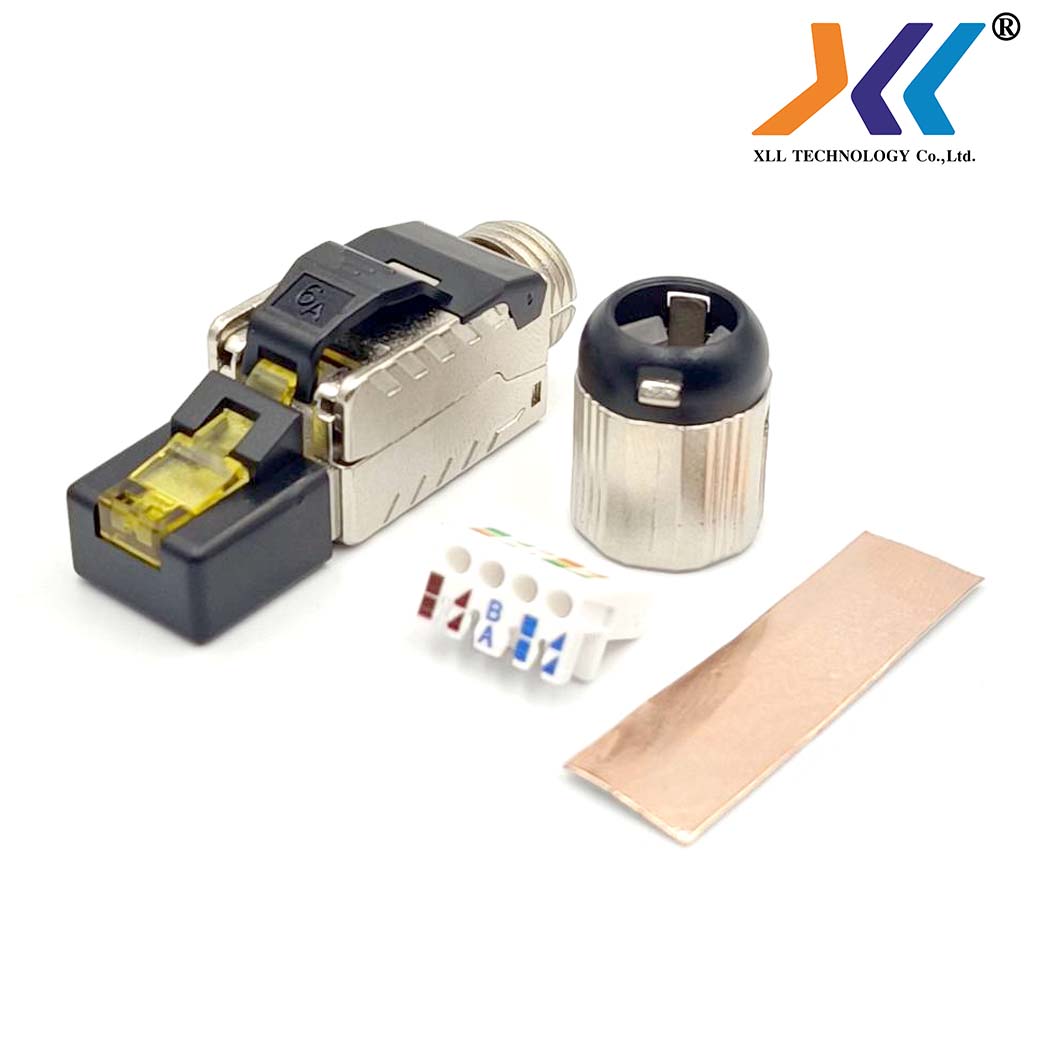 XLL หัวแลน RJ45 CAT6A Modular Shielded FTP Tool-free Plugs - XLL Technology