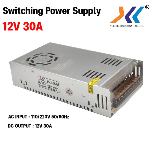 power supply รังผึ้ง 12v 30a with fan หม้อแปลงไฟฟ้า Switching Power Supply สวิตชิ่ง เพาเวอร์ซัพพ ...