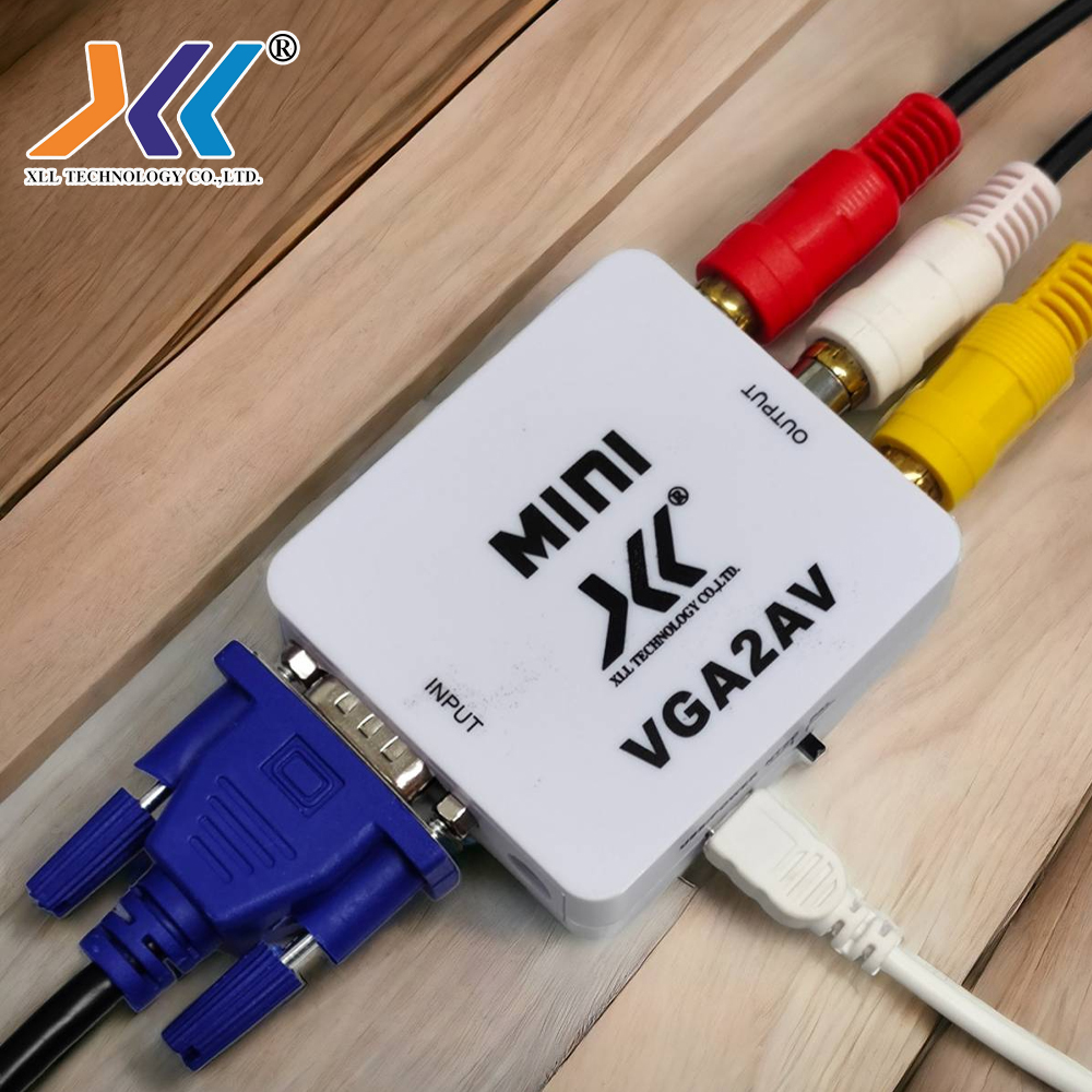 XLL กล่องแปลงสัญญาณ VGA to AV Converter - XLL Technology